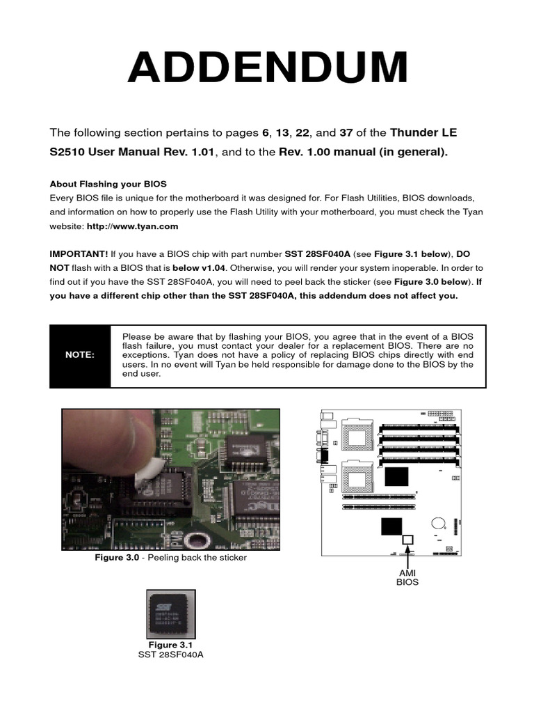 Addendum1 - A - s2510 - 101 | PDF | Computers | Technology & Engineering