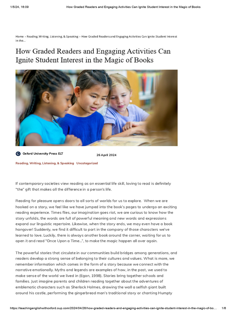 How Graded Readers and Engaging Activities Can Ignite Student Interest ...