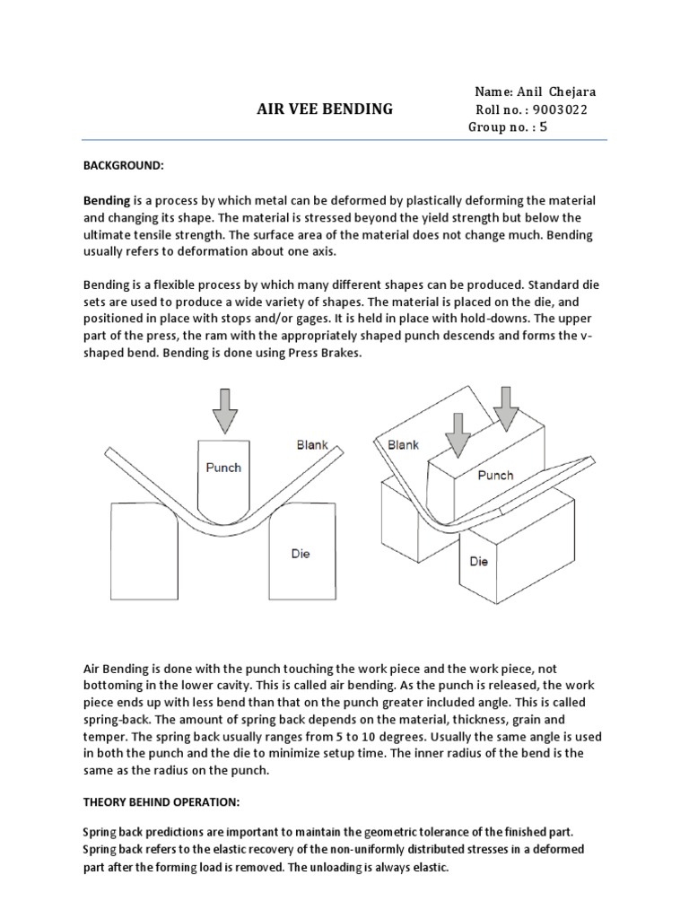 Air Vee Bending | PDF | Sheet Metal | Deformation (Engineering)