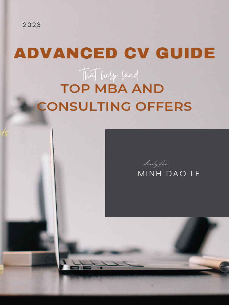 Advanced CV Guide From Minh Dao Le | PDF