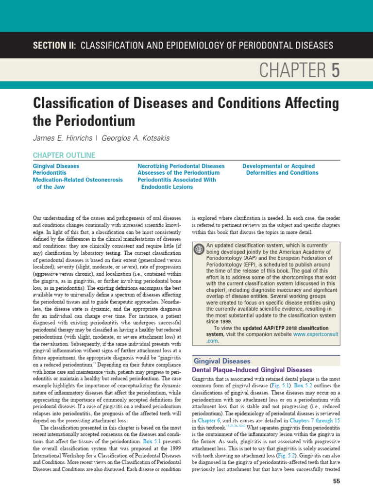 Diagnosis_and_classification_of_periodontal_disease_and_prognosis | PDF ...