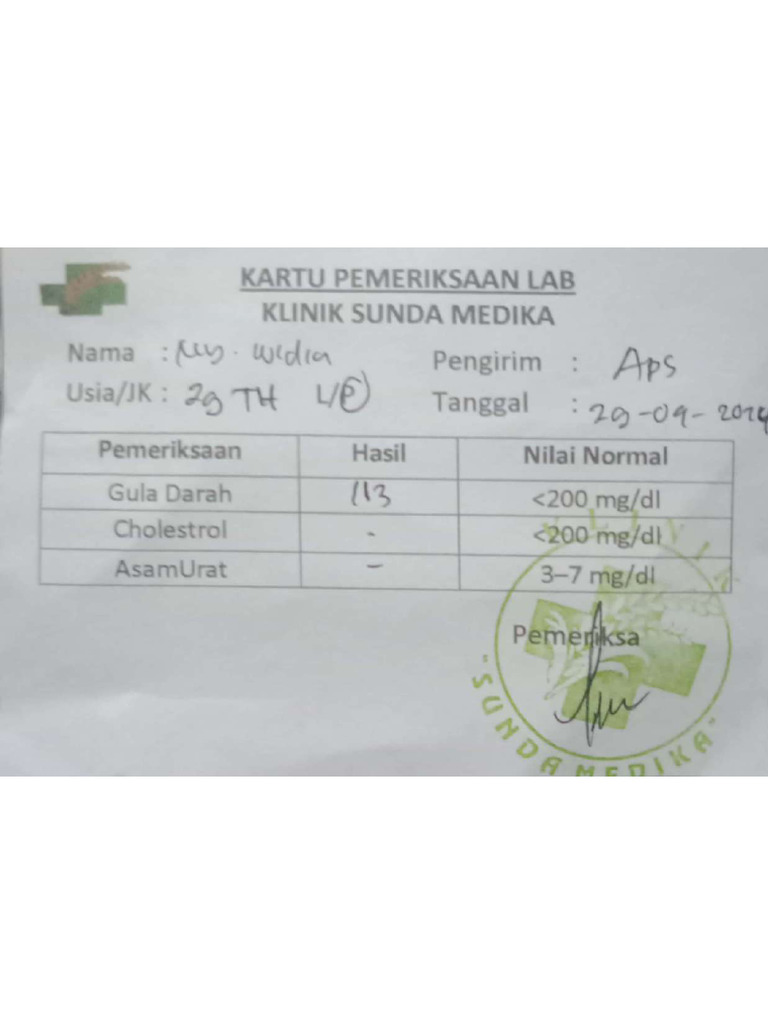 contoh surat dokter | PDF