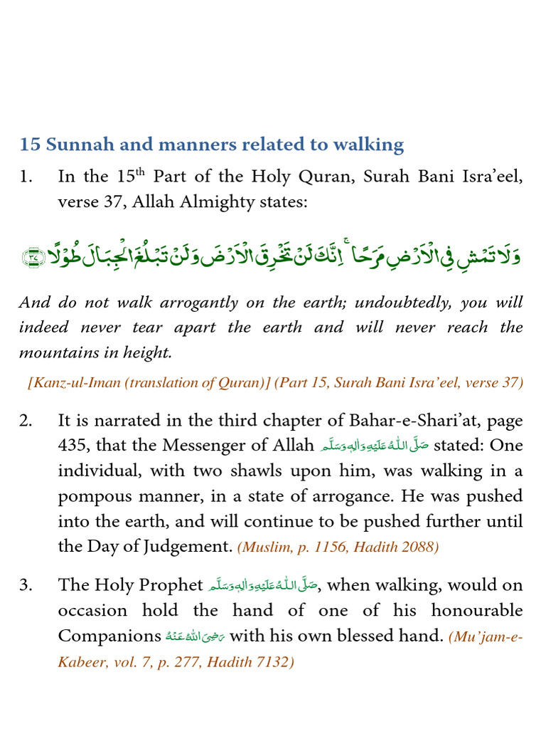 02fifteen Sunnah-Min | PDF | Hadith | Surah