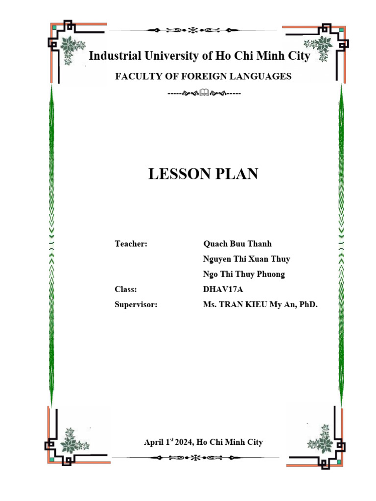 Lesson Plan | PDF | Human Communication | Linguistics
