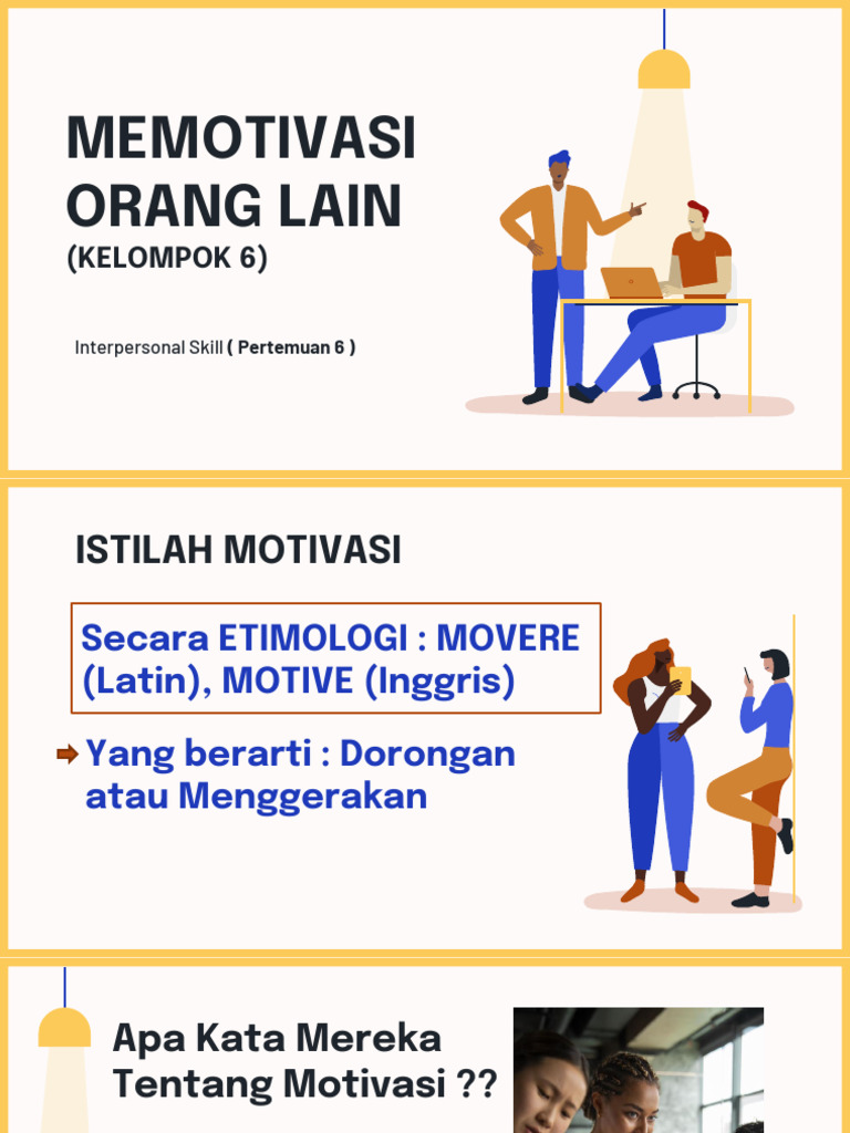 KAP Memotivasi Orang Lain Kelompok 6 | PDF