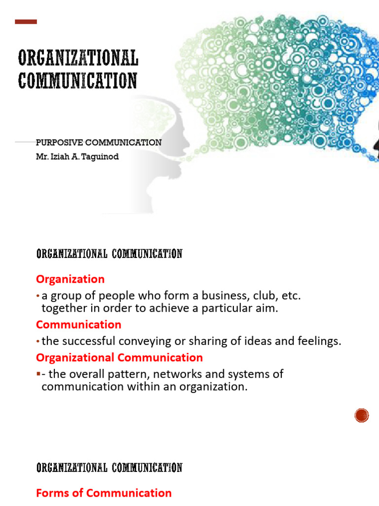 Organizational Communication | PDF | Communication | Information