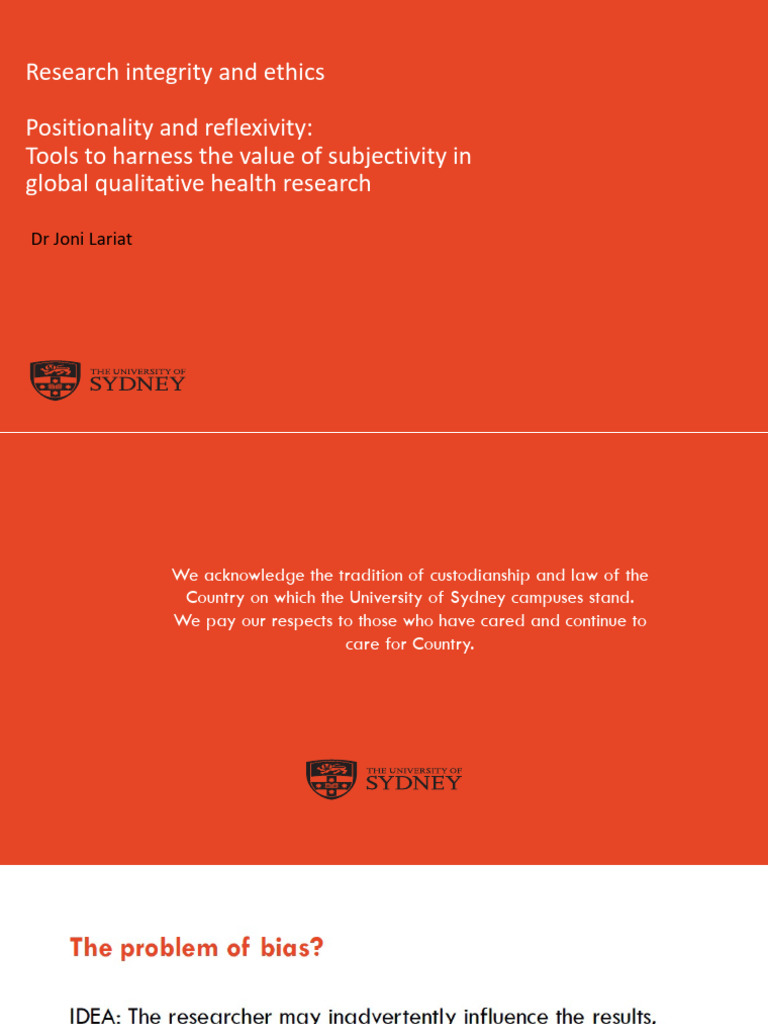 GLOH5201 Positionality and Reflexivity - Slides | PDF | Reflexivity ...