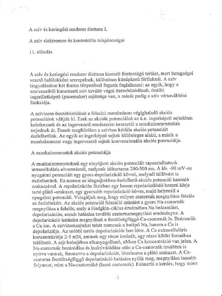 02 Elettan Jegyzet Sziv | PDF