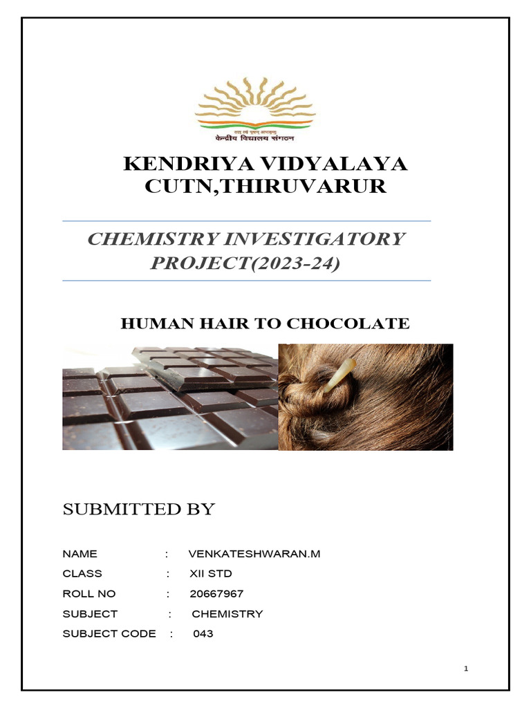 HAIR TO CHOCOLATE by Venki | PDF | Chocolate | Cysteine