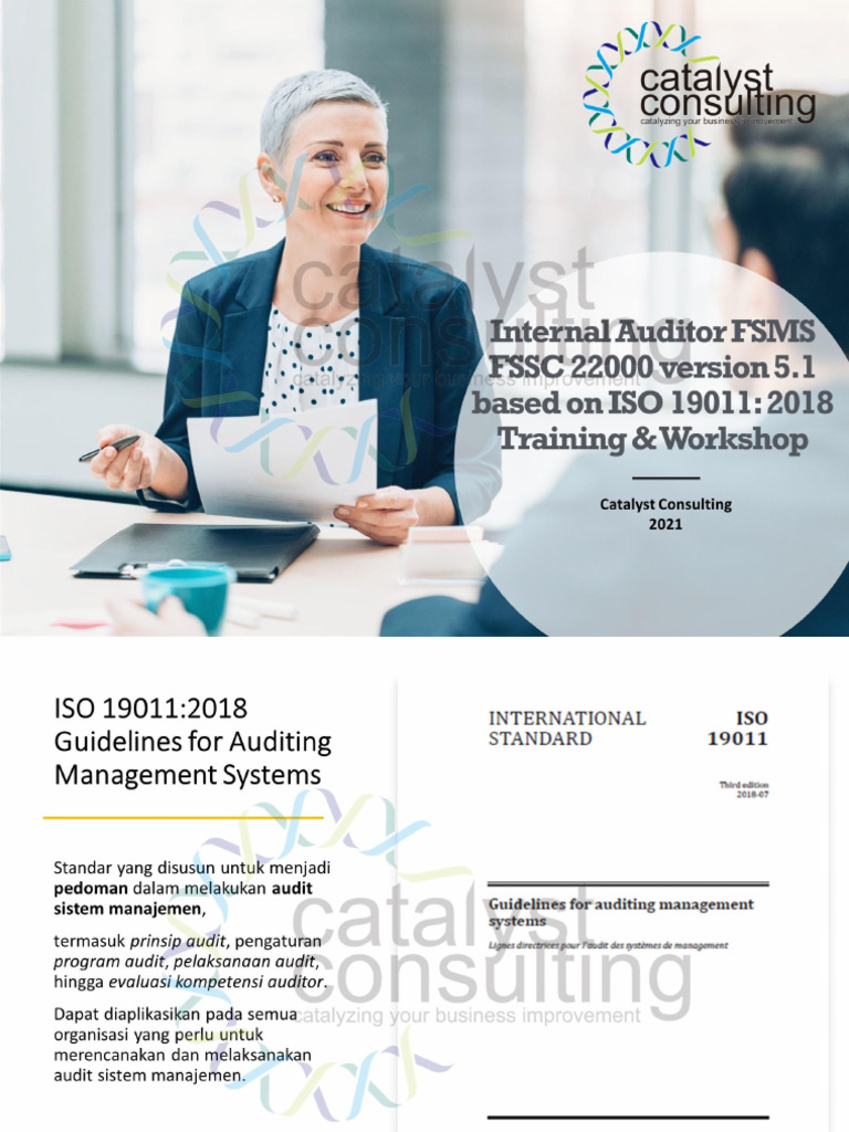 Internal Auditor FSSC 22000 v5.1 Based On ISO 19011 2018 - 2023 CV ...