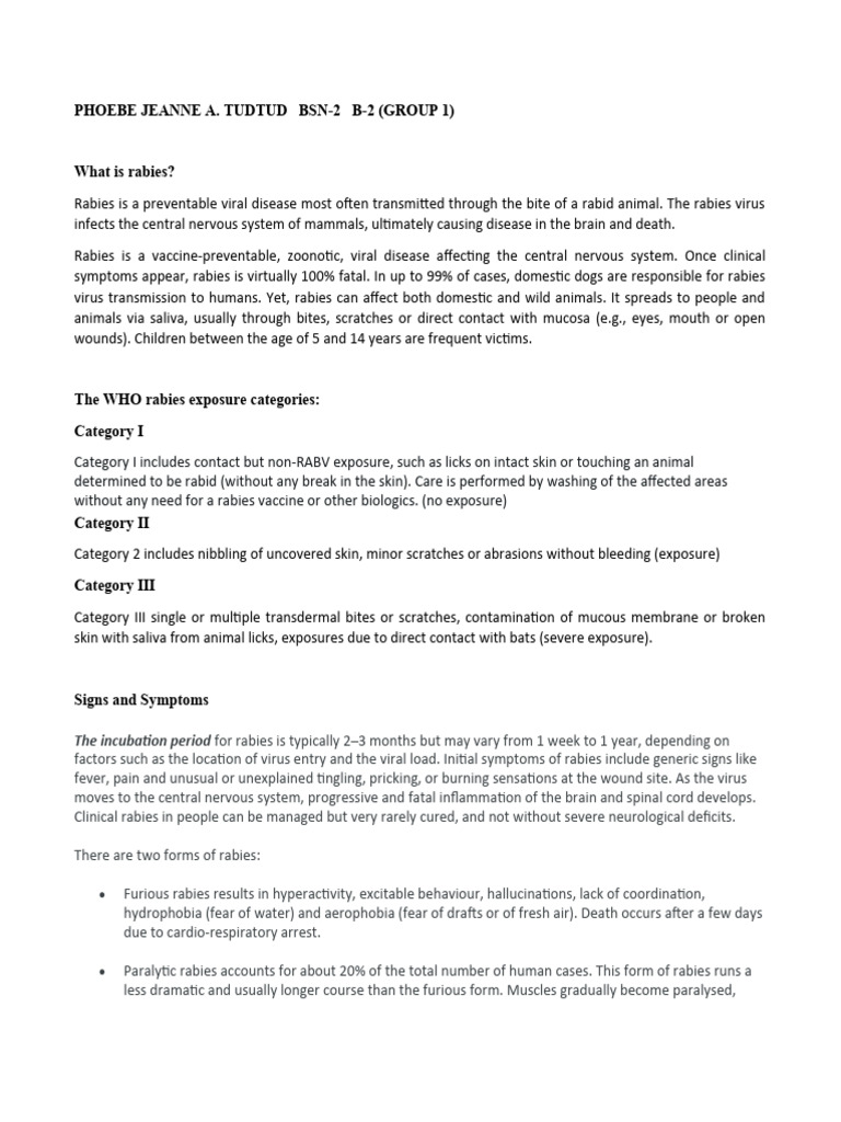 Rabies | PDF | Rabies | Public Health