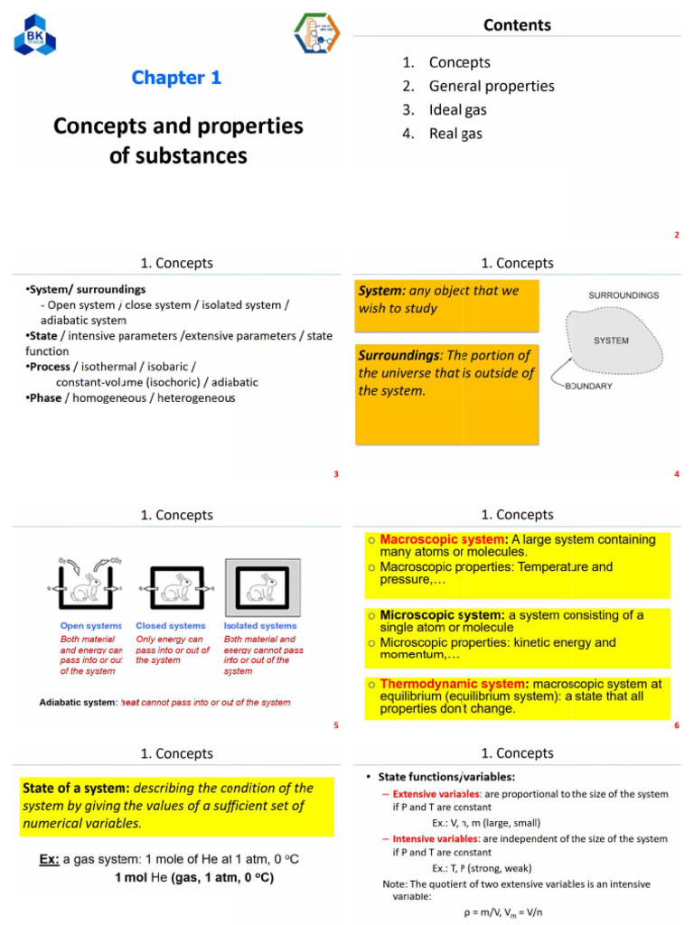 Chapter 1-Concepts and Properties of Pure Substances-P | PDF