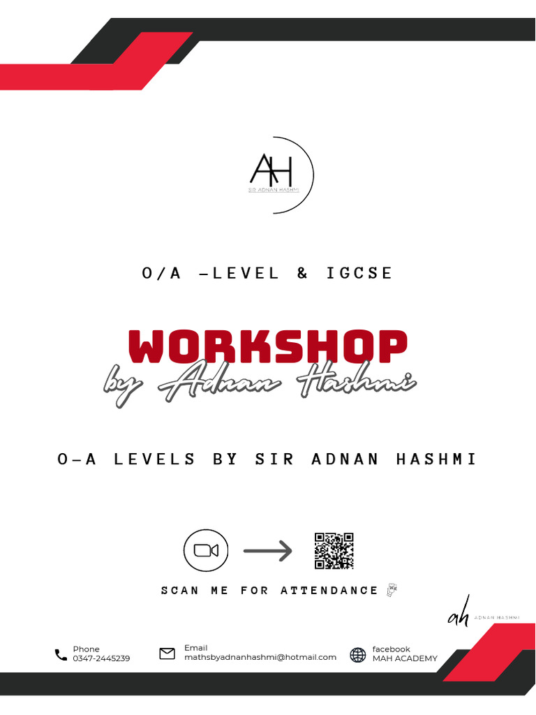 Unsolved - Mah Academy - Grand Workshop 2024 - by Adnan Hashmi | PDF ...