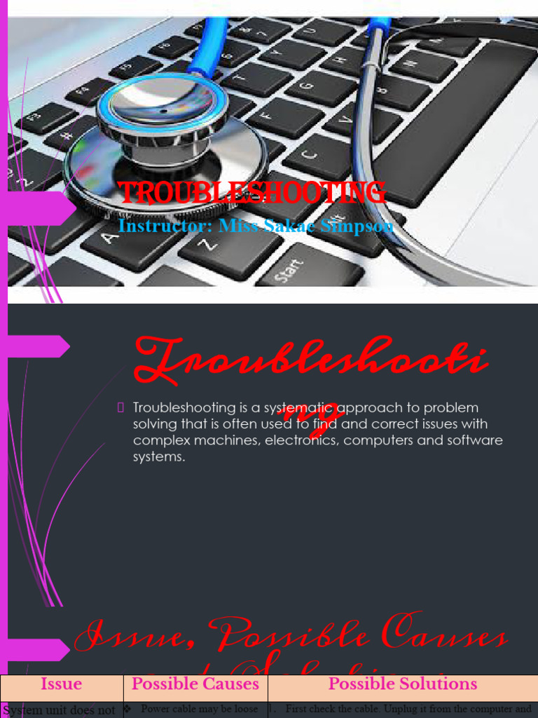 Troubleshooting | PDF | Troubleshooting | Usb