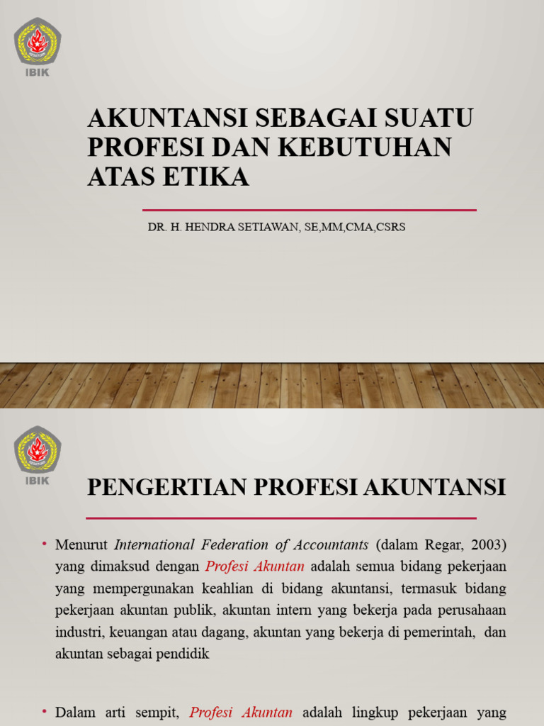 Pertemuan 3 - Akuntansi SBG Profesi | PDF | Pengelolaan Keuangan & Uang