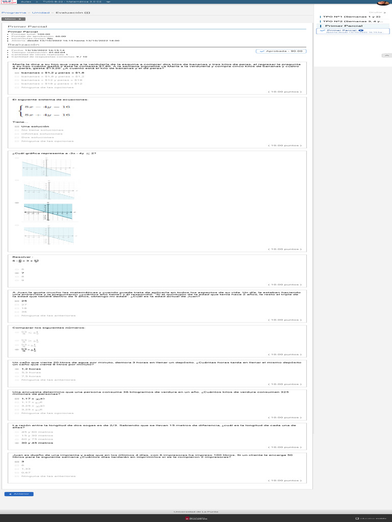 ULP TUDS Evaluaciones | PDF