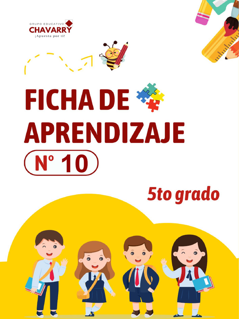 Ficha de Aprendizaje N°10 - 5to Grado | PDF