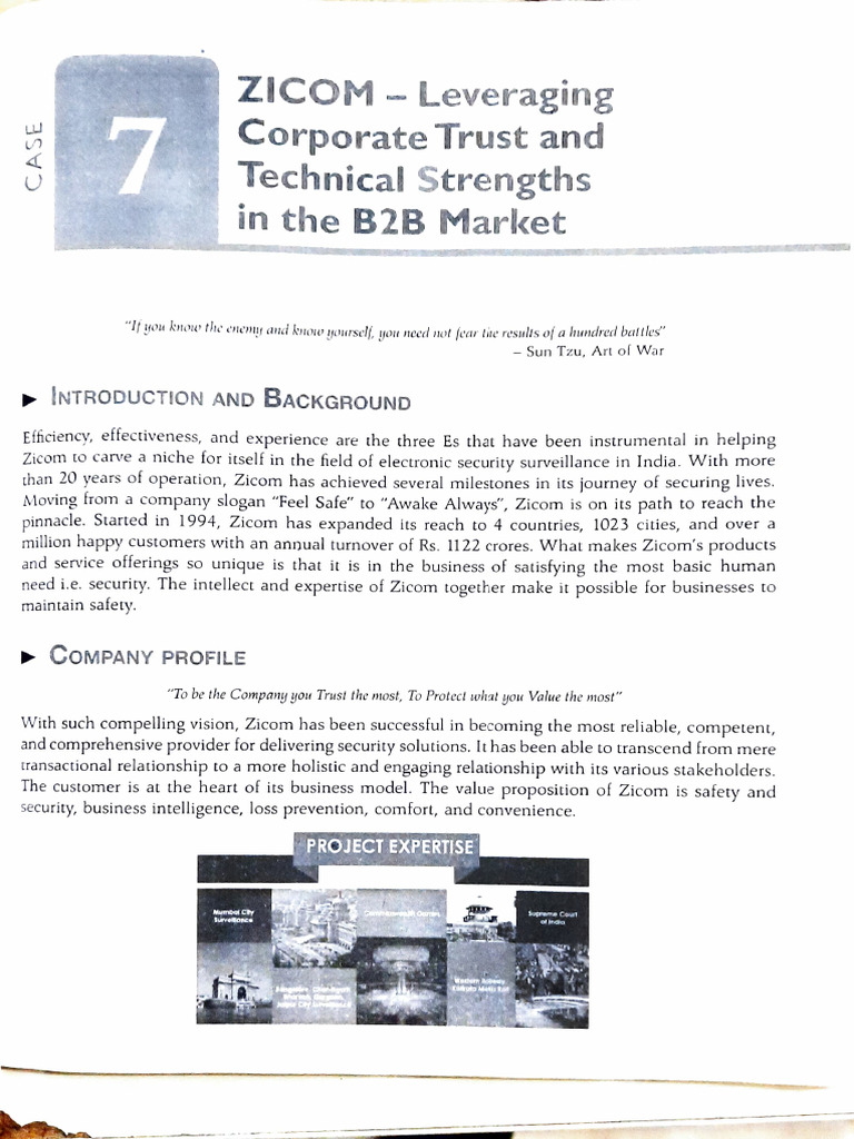 B2B CASE STUDY | PDF | Security Alarm | Closed Circuit Television