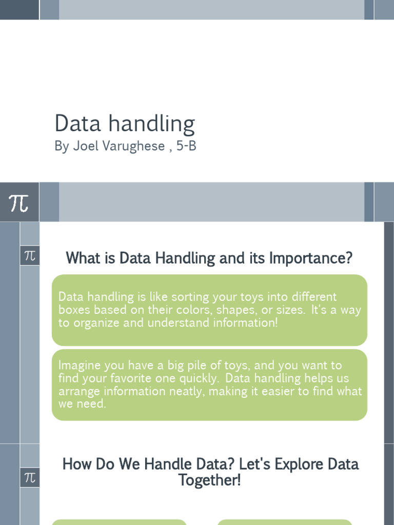 Data Handling PPT by Joel | PDF | Fruit | Grocery Store
