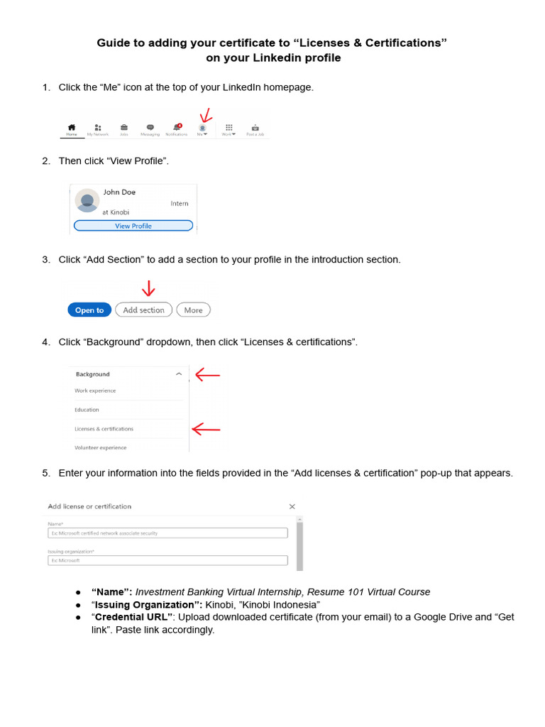 1626428462113-How To Add Certificate To LinkedIn Profile | PDF