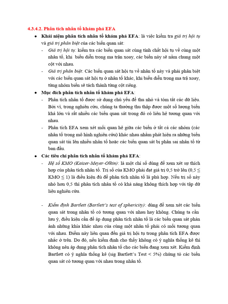 Phân tích nhân tố EFA + Đề xuất giải pháp từ hàm hồi quy | PDF