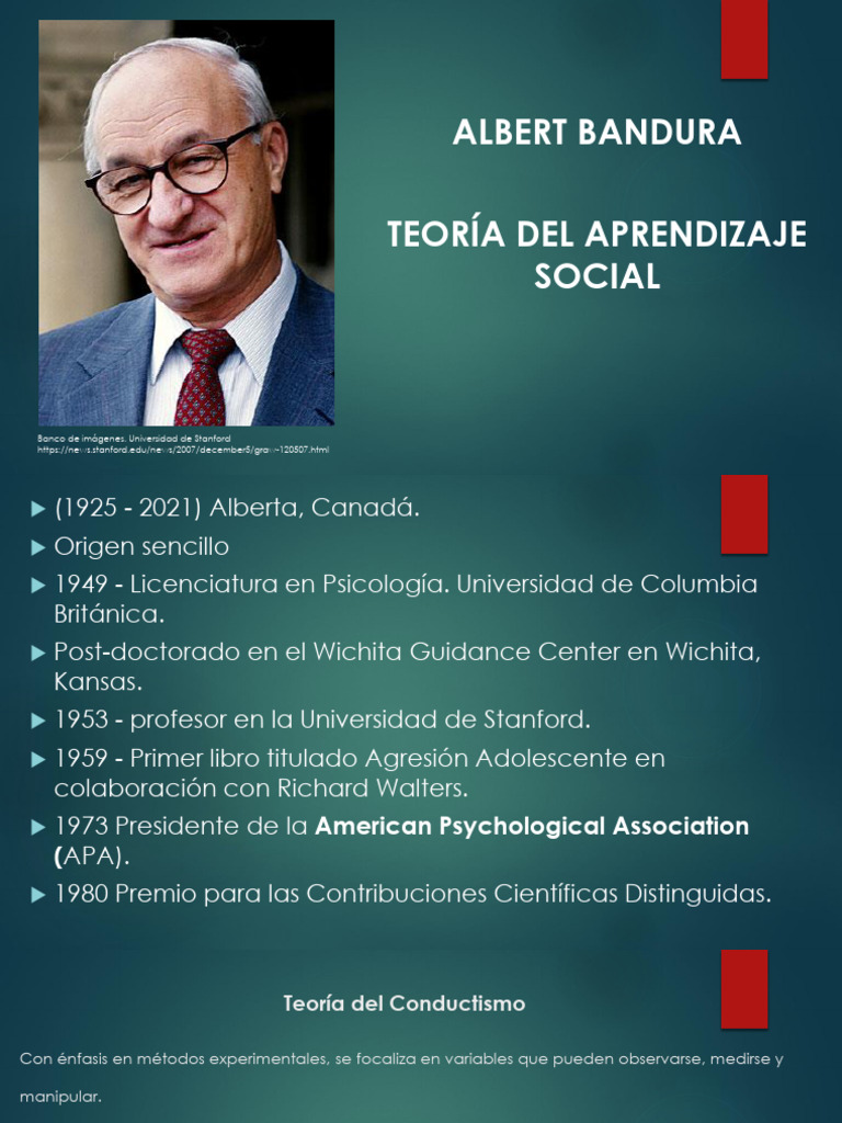 Albert Bandura. Teoría Del Aprendizaje Social | PDF | Teorías ...