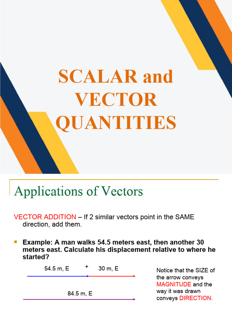 Scalars and Vectors | PDF | Euclidean Vector | Trigonometric Functions