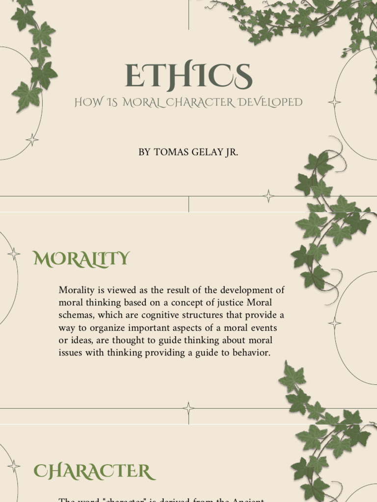 ETHICS FINALweek1 | PDF | Morality | Cognition