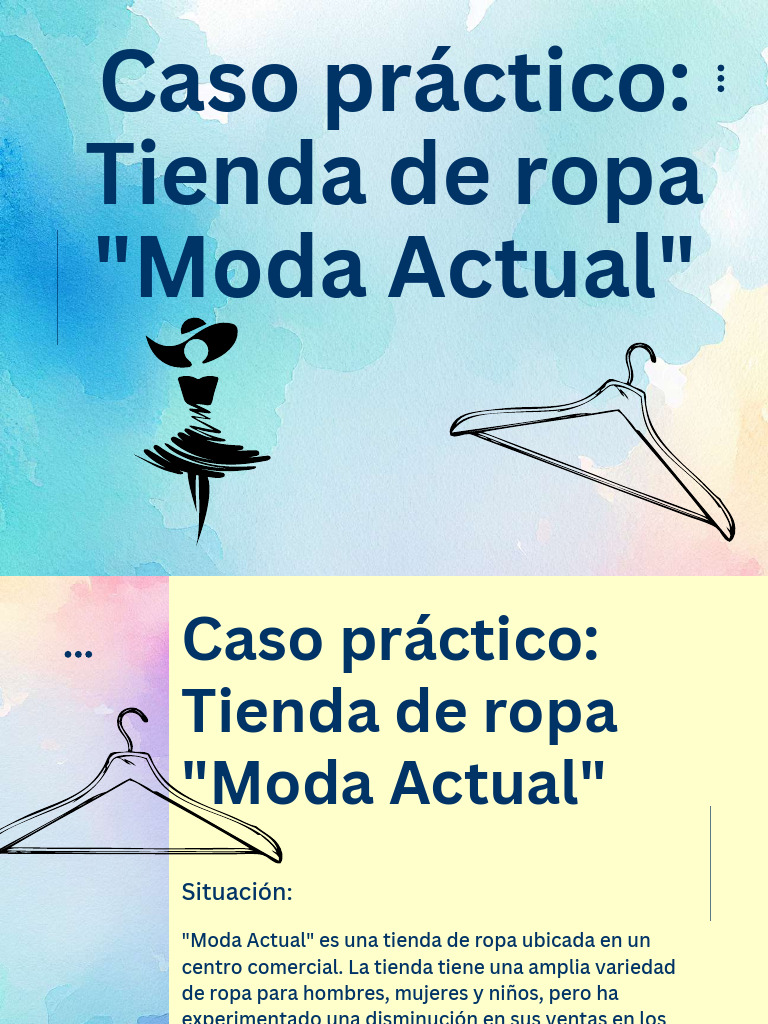 Caso práctico Tienda de ropa Moda Actual_compressed | PDF | Moda | Cliente