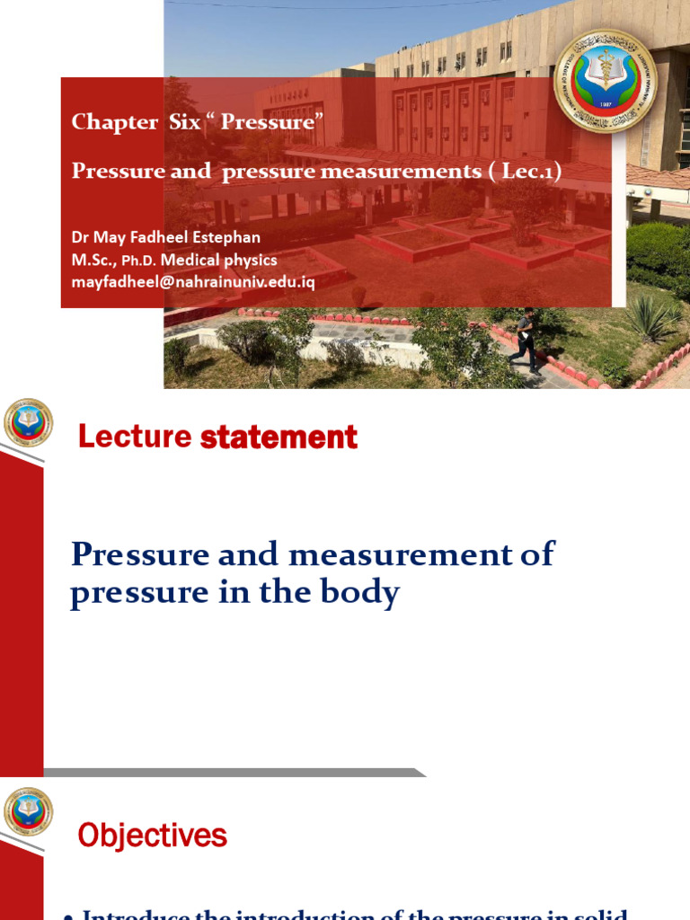 Lec.1_ Pressure | PDF | Pressure | Pascal (Unit)