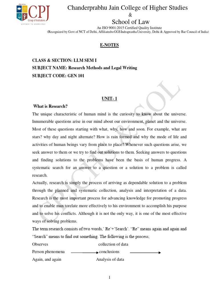 Gen 101 U - 1 | PDF | Theory | Scientific Method