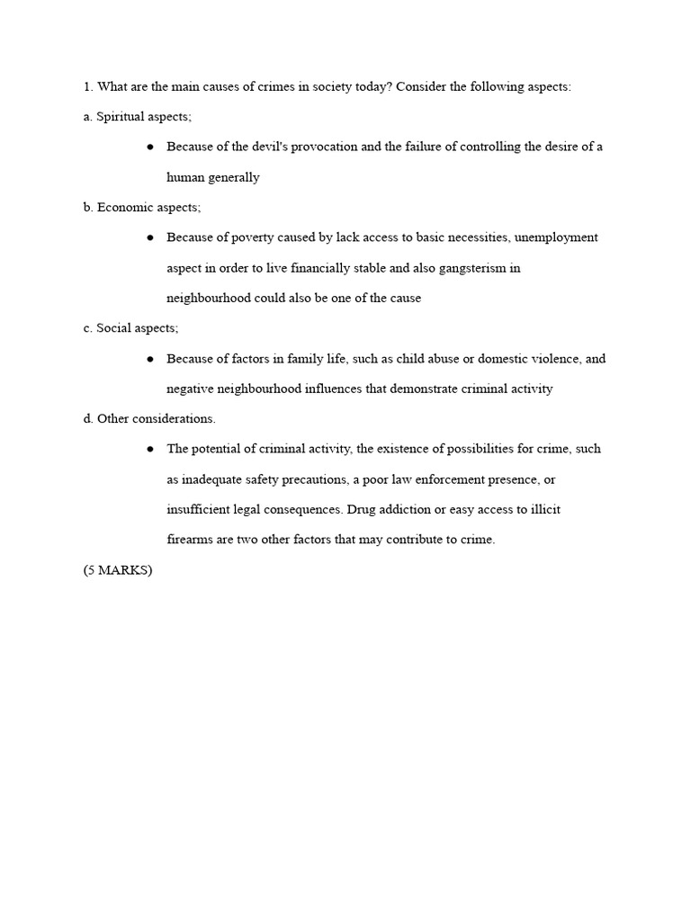 ISLAMIC CRIMINAL LAW QUESTIONS TUTO | PDF | Crimes | Crime & Violence