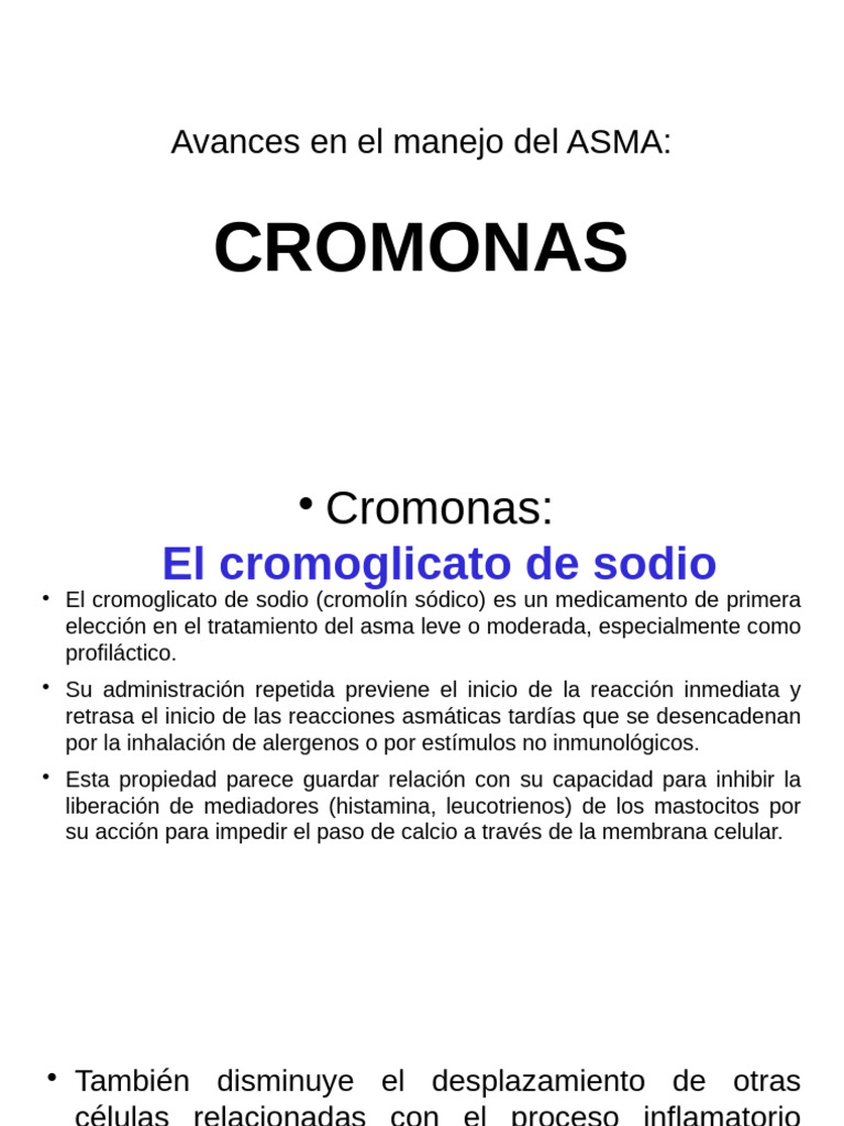 CROMONAS | PDF | Asma | Medicina CLINICA