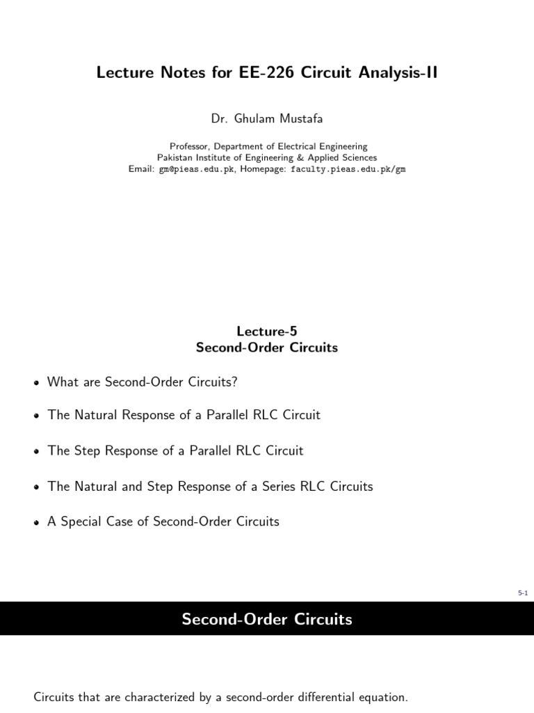 4-RLC Circuits | PDF | Computer Engineering | Telecommunications ...