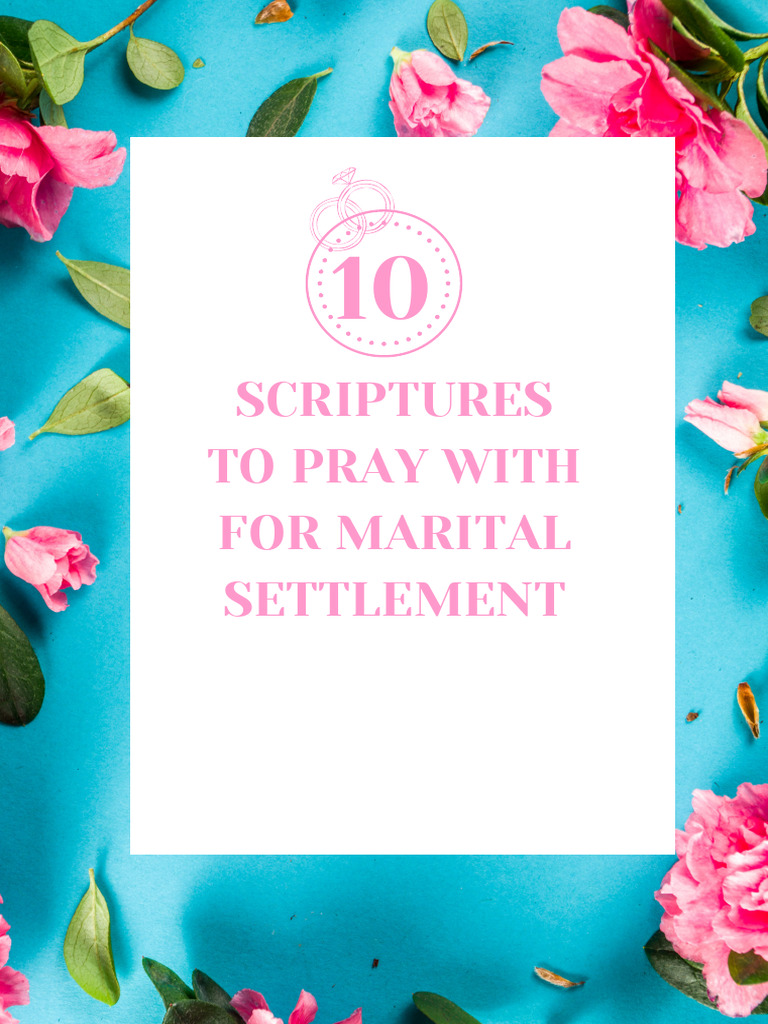 Scriptures for Marital Settlement Prayers | PDF | Abrahamic Religions ...