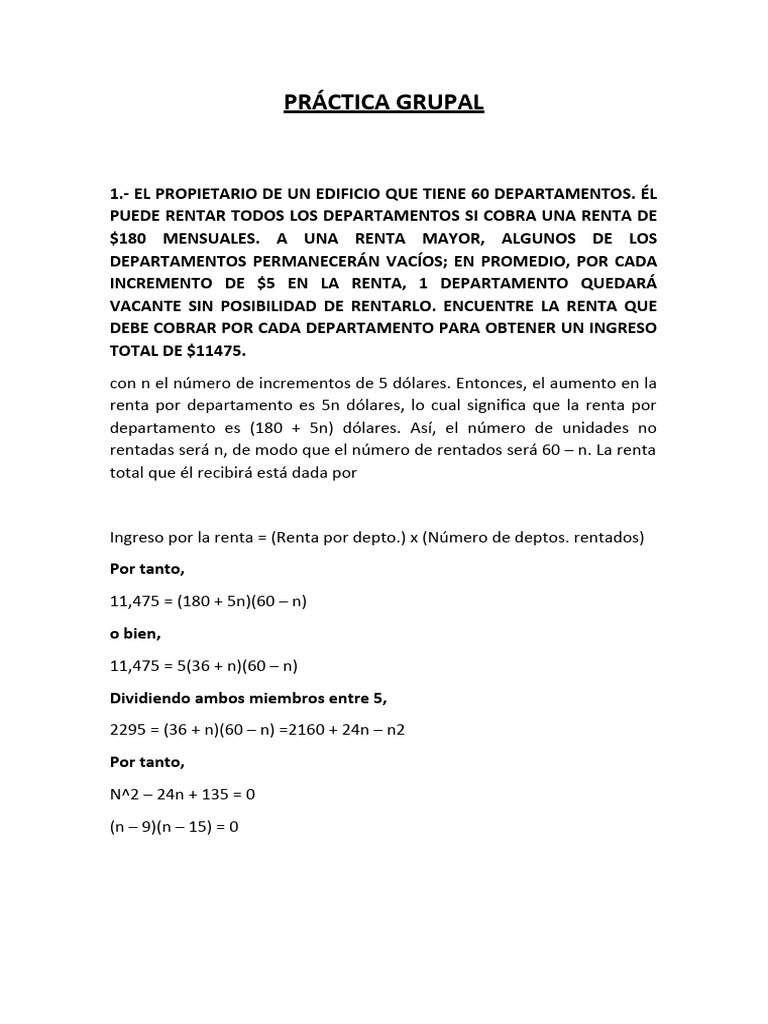 Práctica Grupal | PDF