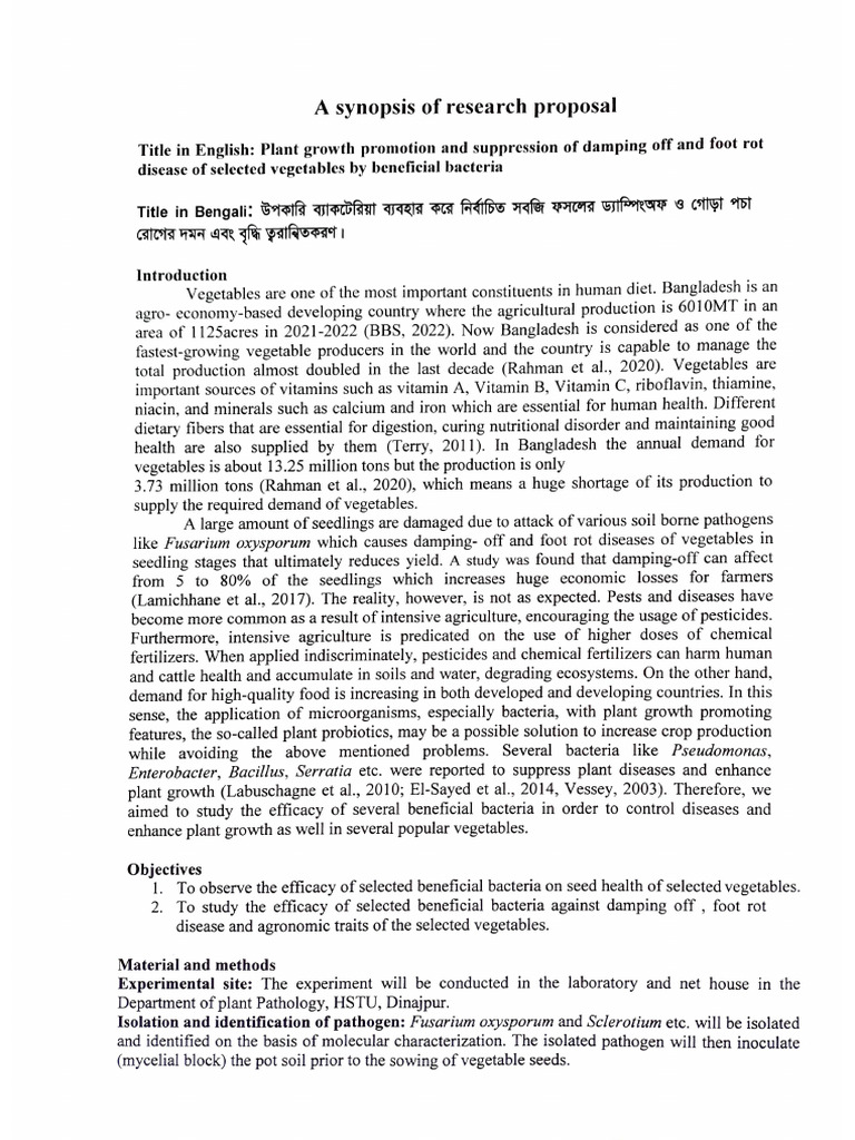 Tandra Synopsis Scanned | PDF | Agriculture | Vitamin