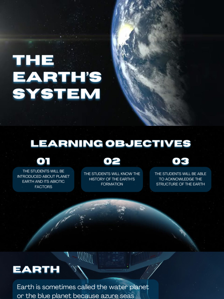 l4 - The Earth's System | PDF | Science & Mathematics