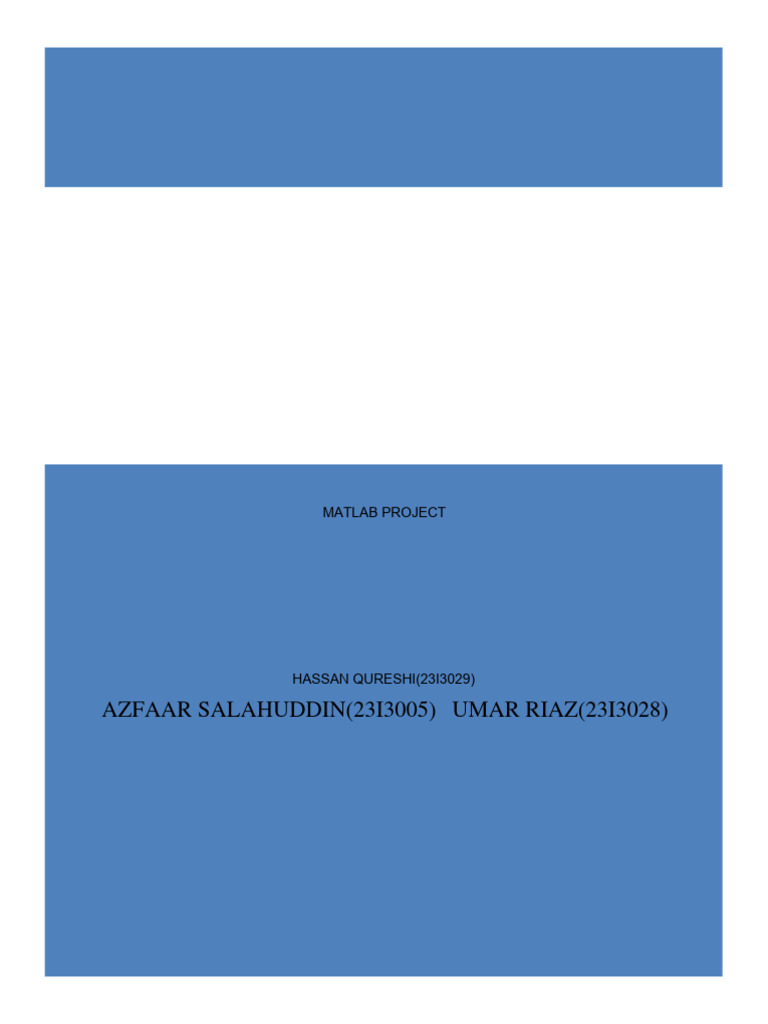 Matlab Project. | PDF | Regression Analysis | Matlab Matlab Project. | PDF | Regression Analysis | Matlab
