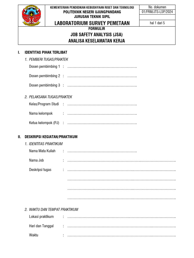 Dokumen Jsa LSP | PDF