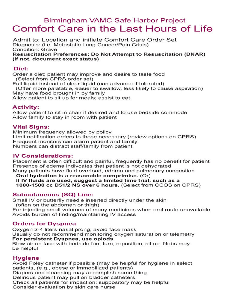 Tab_6_C_comfort_care_in_the_last_hours_of_life | Download Free PDF ...