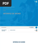 Sesión 01 - Word Básico - Interfaz de Word | PDF | Ventana (informática) | Botón (Computación)