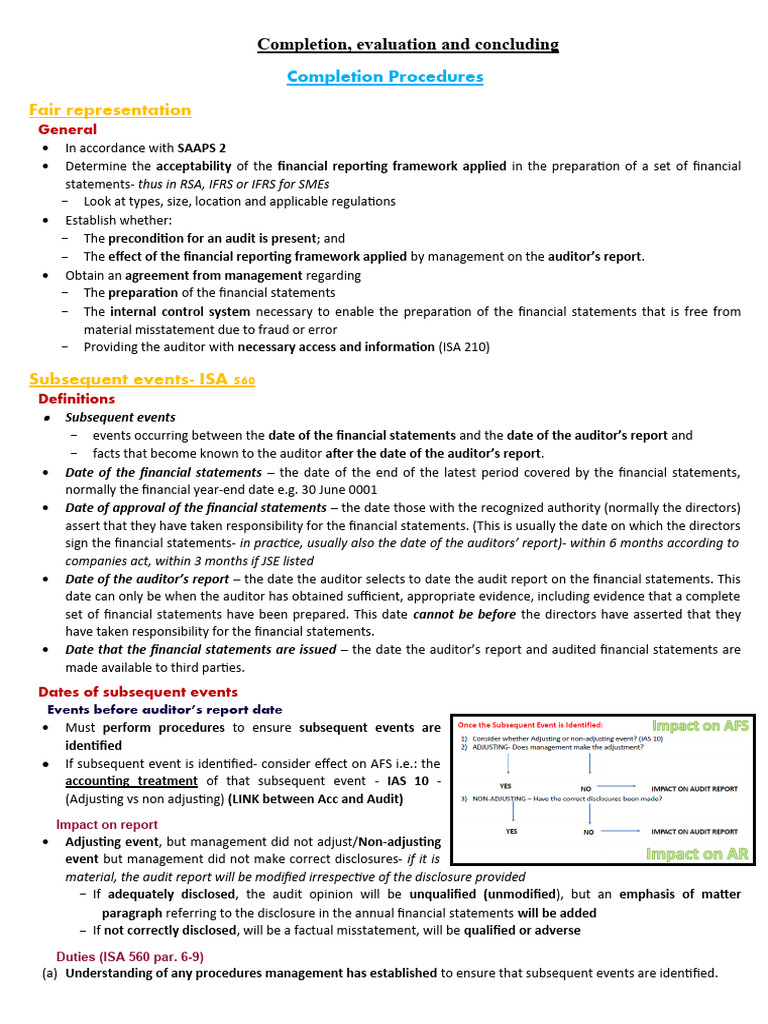 Completion and Reporting | PDF | Auditor's Report | Audit