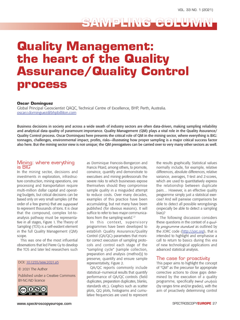 Quality Management - The Heart of The Quality Assurance, Quality ...