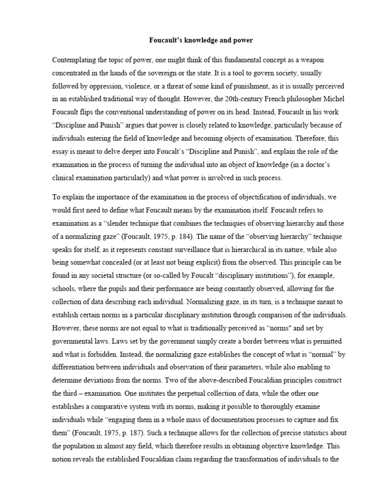 Alexander Storozhev Final | PDF | Michel Foucault | Power (Social And ...