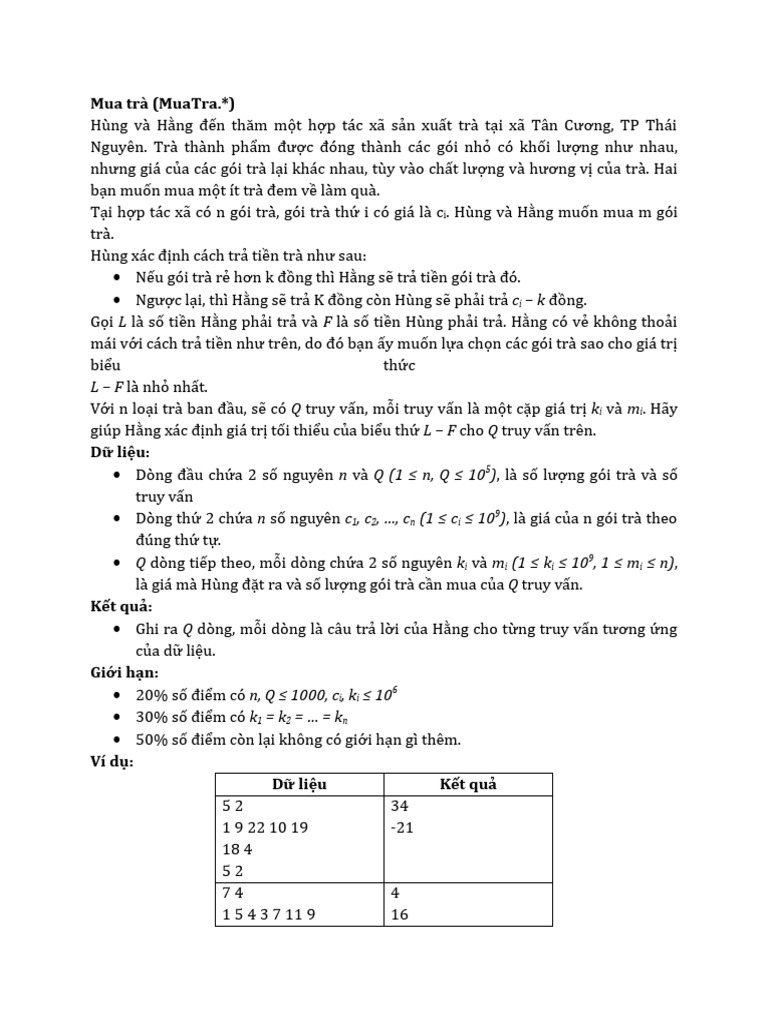 Mua Tra | PDF