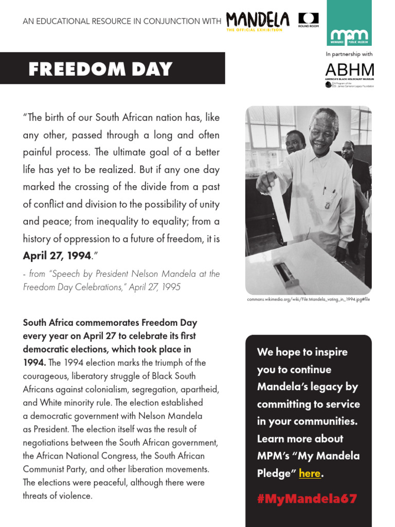 South Africa's Freedom Day Celebration | PDF
