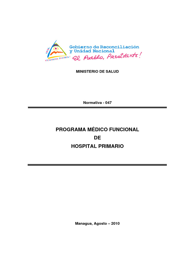 Programa Médico Funcional Hospitalario | PDF | Hospital | Medicina