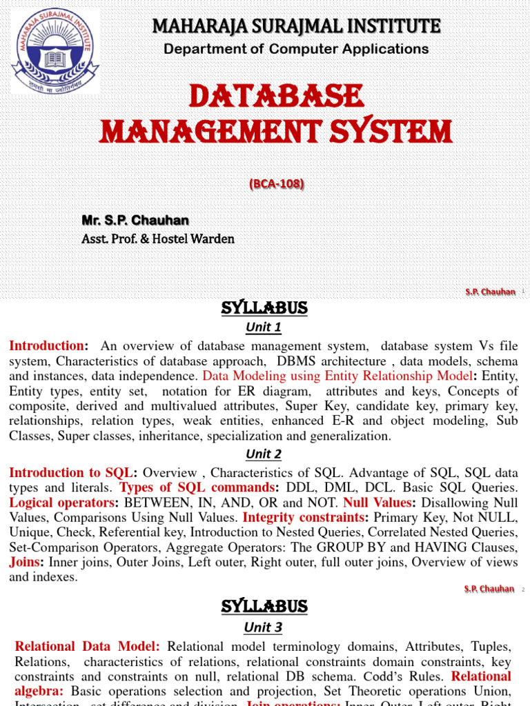 DBMS Intro 1 | PDF | Databases | Relational Database DBMS Intro 1 | PDF | Databases | Relational Database
