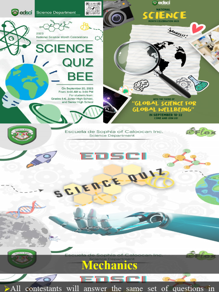 Final Science Quiz Bee 2023 Template | Download Free PDF | Radioactive ...